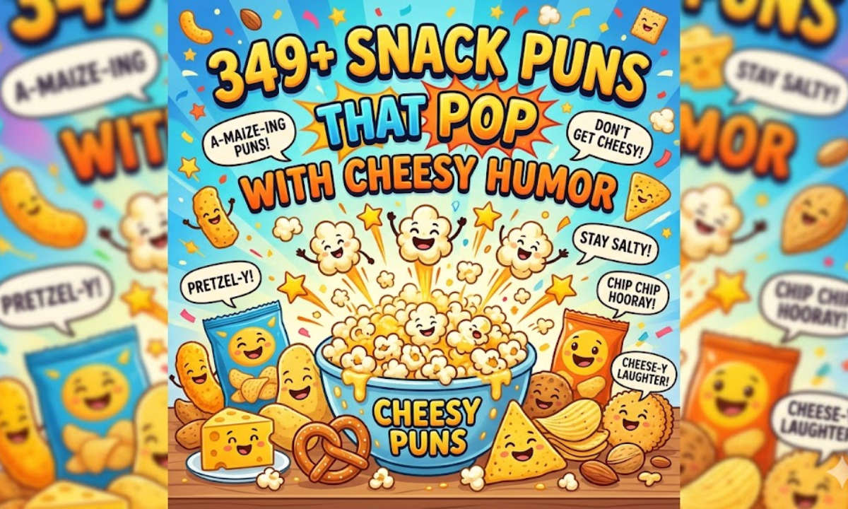 349+ Snack Puns That Pop With Cheesy Humor